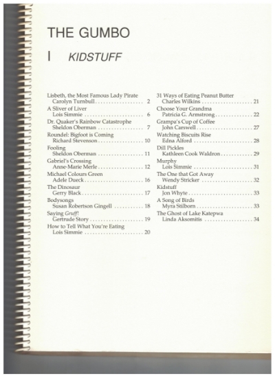 Tredwells-Music.com|Jumbo Gumbo, Canadian Songs Poems & Stories for ...