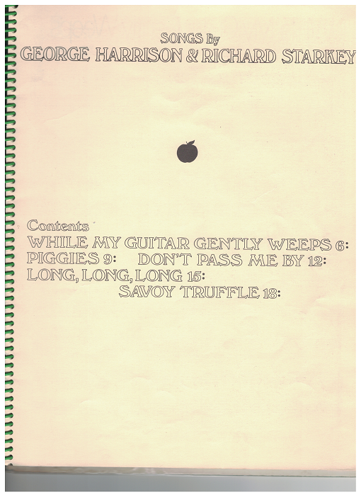 Tredwells-Music.com|The Beatles Songs by George Harrison & Richard ...
