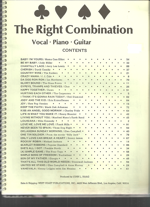 Tredwells-Music.com|The Right Combination