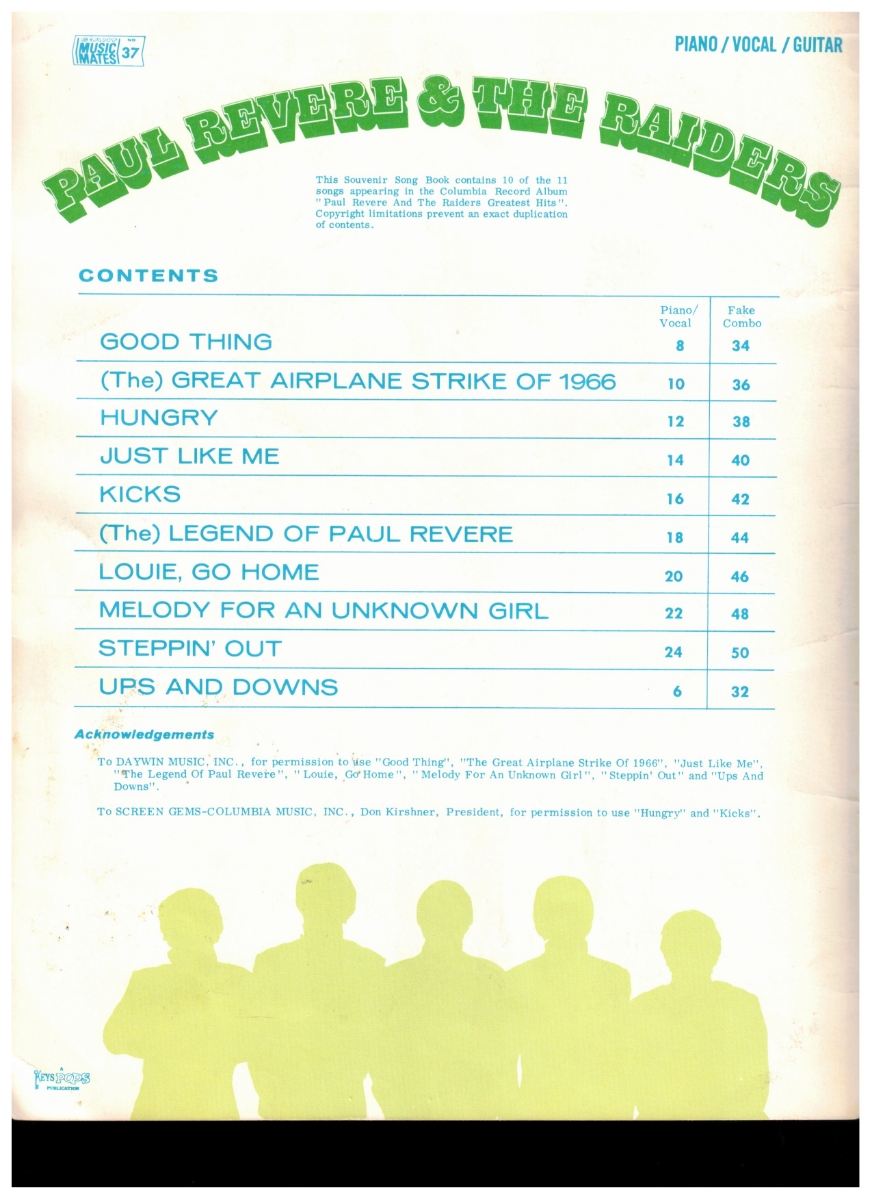 Tredwells-Music.com|Good Thing, Terry Melcher/ Mark Lindsay/ Paul ...