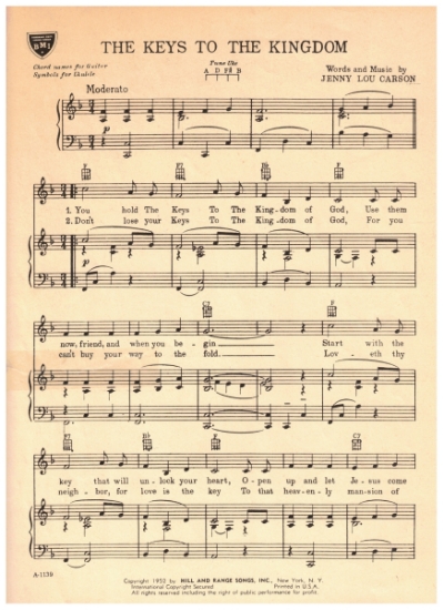 Tredwells-Music.com|The Keys to the Kingdom, written & recorded by ...